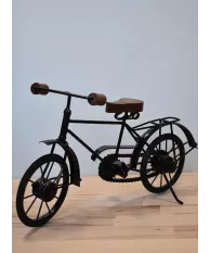 Vélo de décoration en métal et bois
